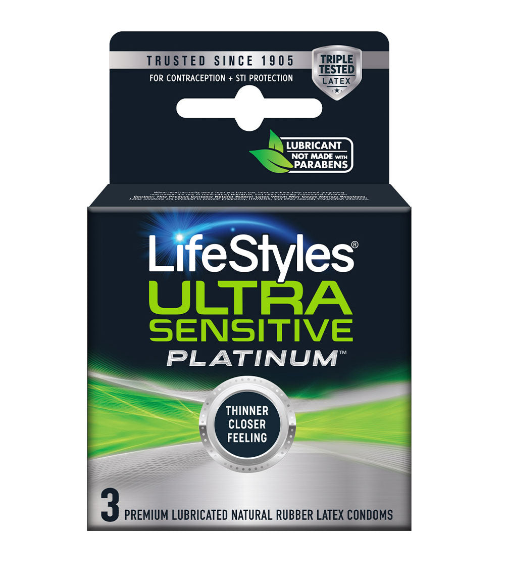 Lifestyles Ultra Sensitive Platinum 3 Pack | HolisticWisdom.com